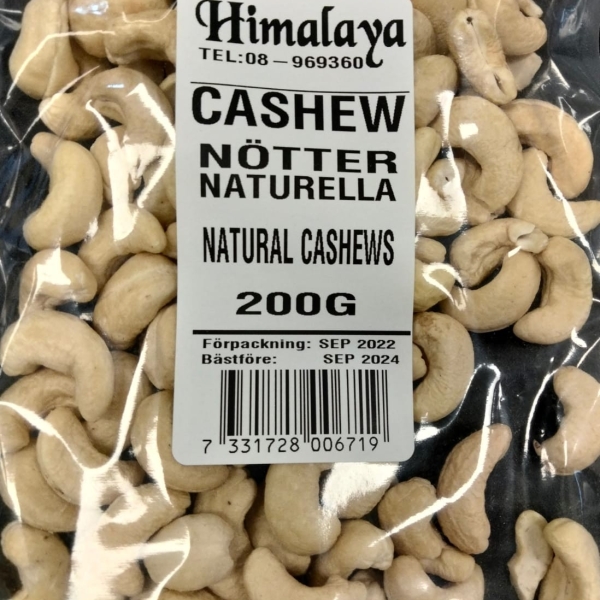 Order Himalaya Natural Cashews 200G from NGroceries Kista